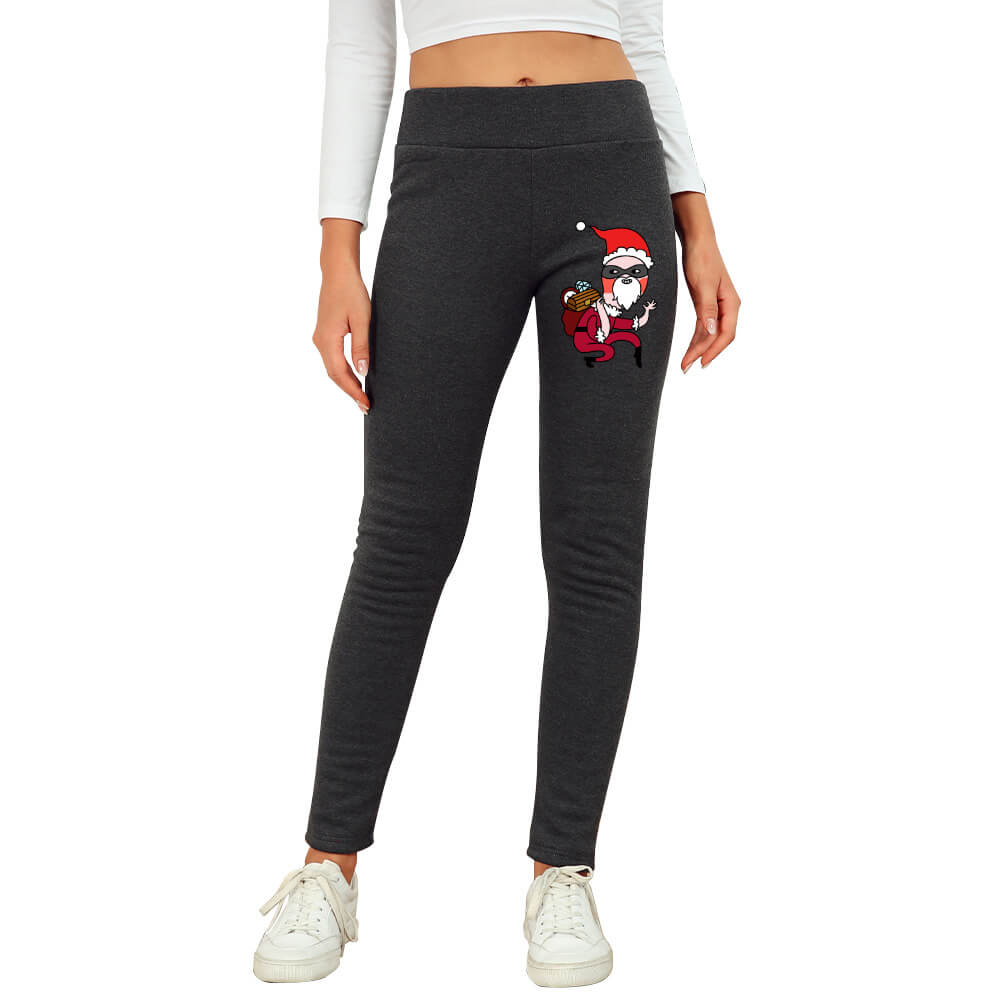 Thermoleggins Super Dicke Lang High Waist Fleece Hose Winter Warme
