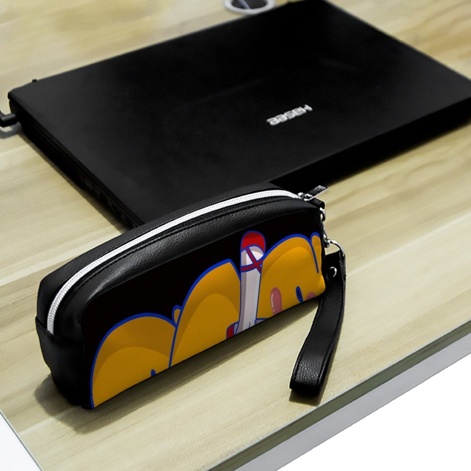 Pen Bag Small Cosmetic Bag SDS-Cartoon - Girl - Ice-cream - Letters ...