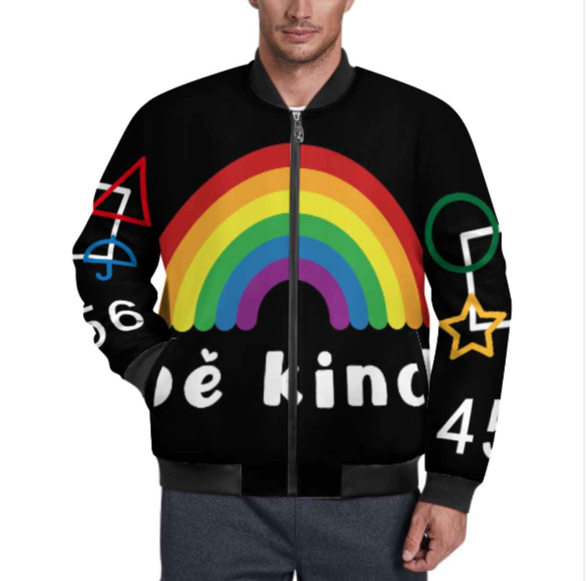 Multi-Image-Design Herren / Männer Jacke Bomber Jacket mit Zipper BMJ ...