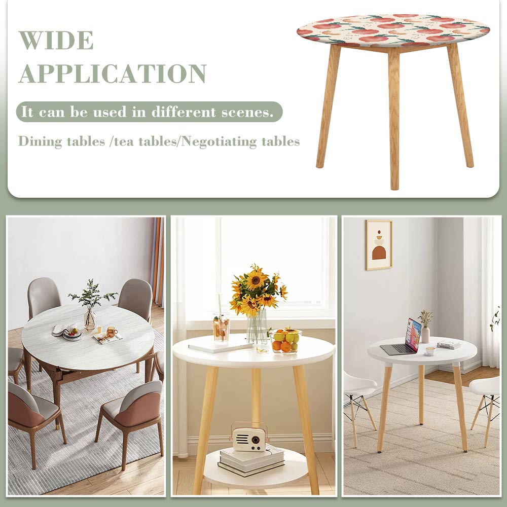 Runde Tischdecke Wachstuch Abwaschbar 100cm 110cm 120cm 130cm mit Foto ...