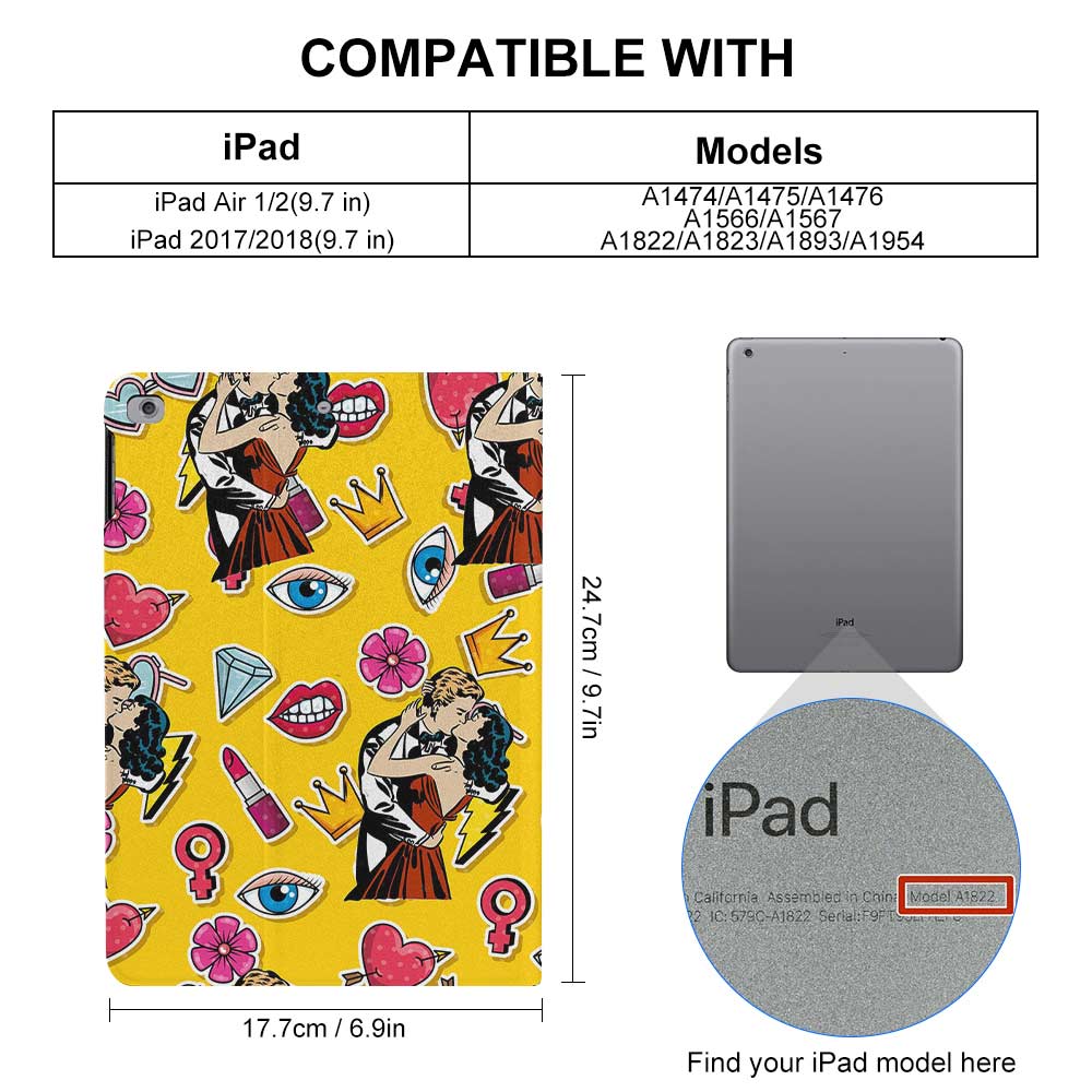 iPad Hülle Schutzhülle TPU Leder mit Foto Design Motiv Text selbst ...