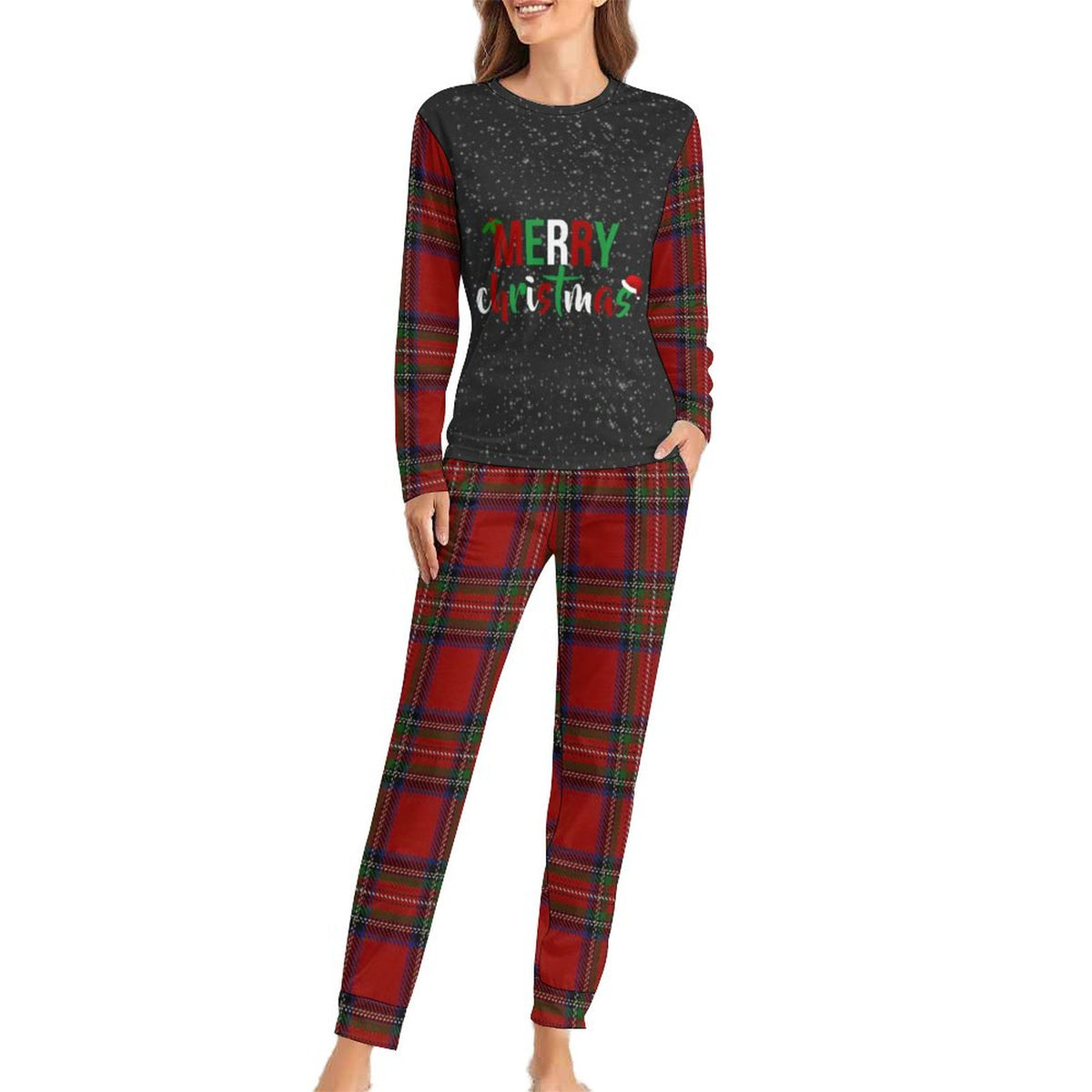 Multi-Image-Druck Pajamas lang zweiteiliger Schlafanzug Damen / Frau ...